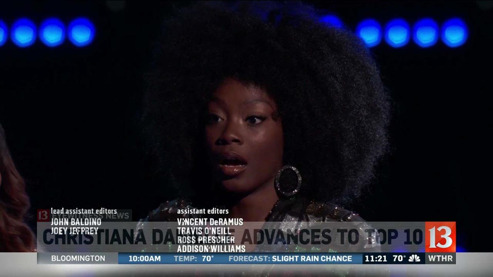 Fan vote saves Fort Wayne singer on "The Voice" | wthr.com