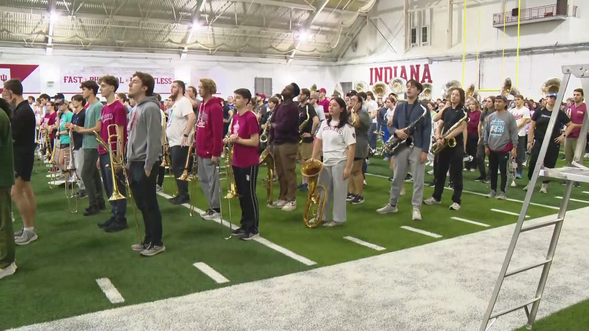 IU's Marching Hundred gets in final practice before they head to ...