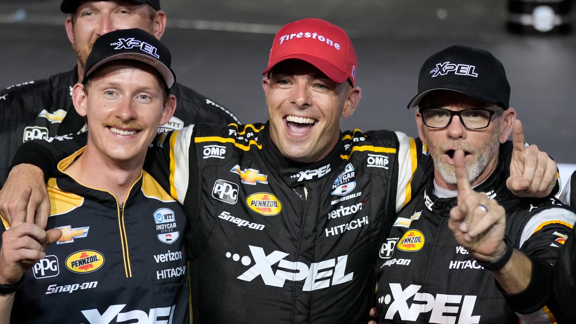 Scott McLaughlin scores first IndyCar oval victory at Iowa | wthr.com