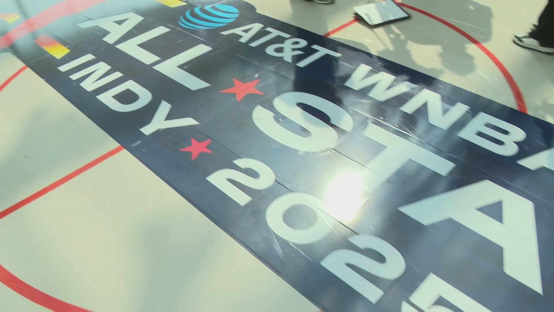 WNBA All-Star court unveiled at Indianapolis International Airport ...