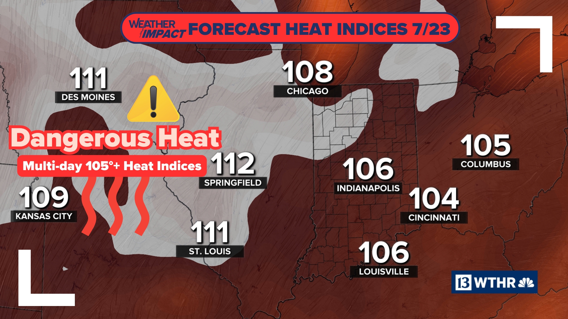 13Weather Blog: Odds of a heat wave are growing for next week | wthr.com