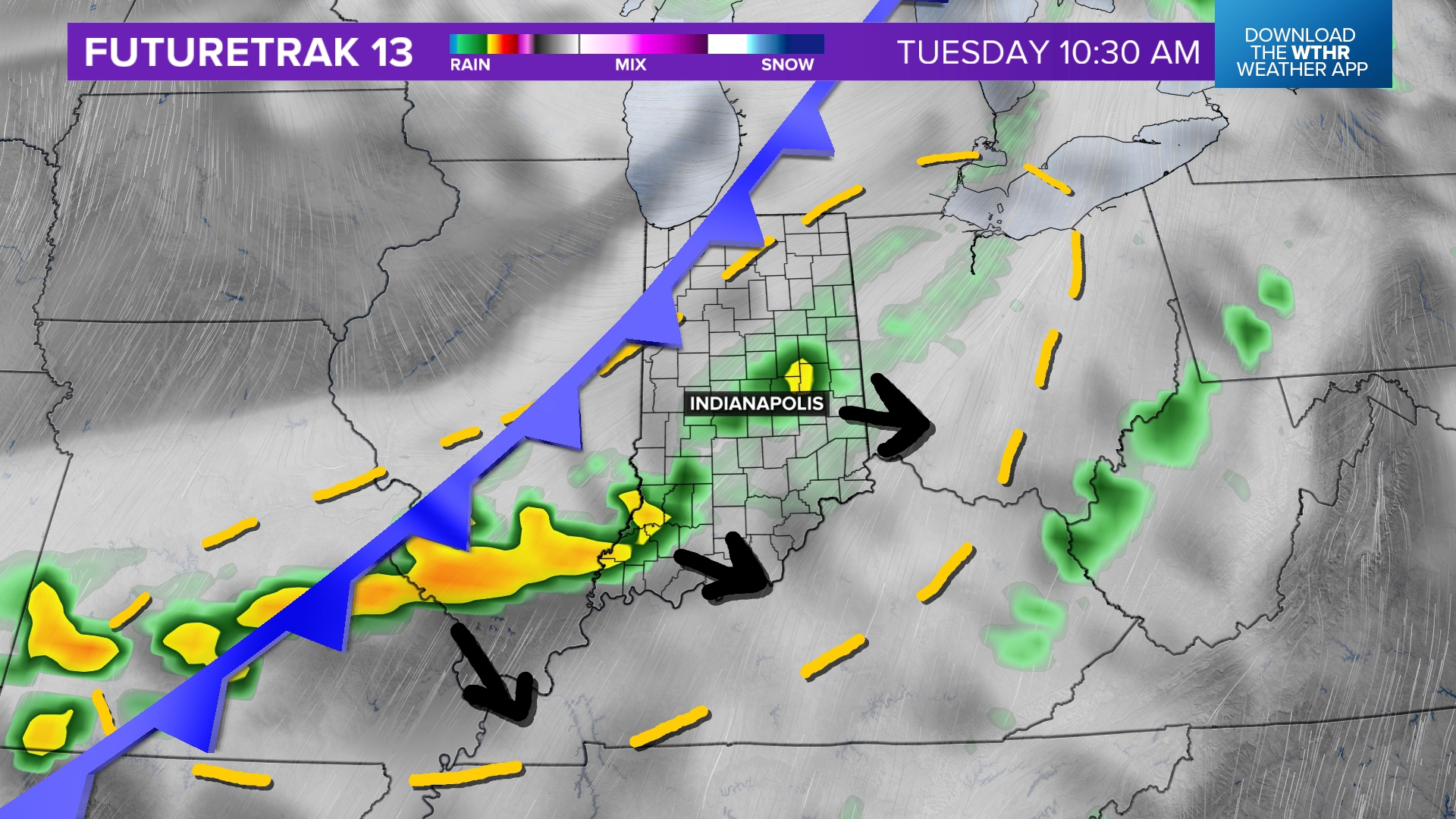 Indiana may get scattered severe storms Tuesday as April 2025 ends ...