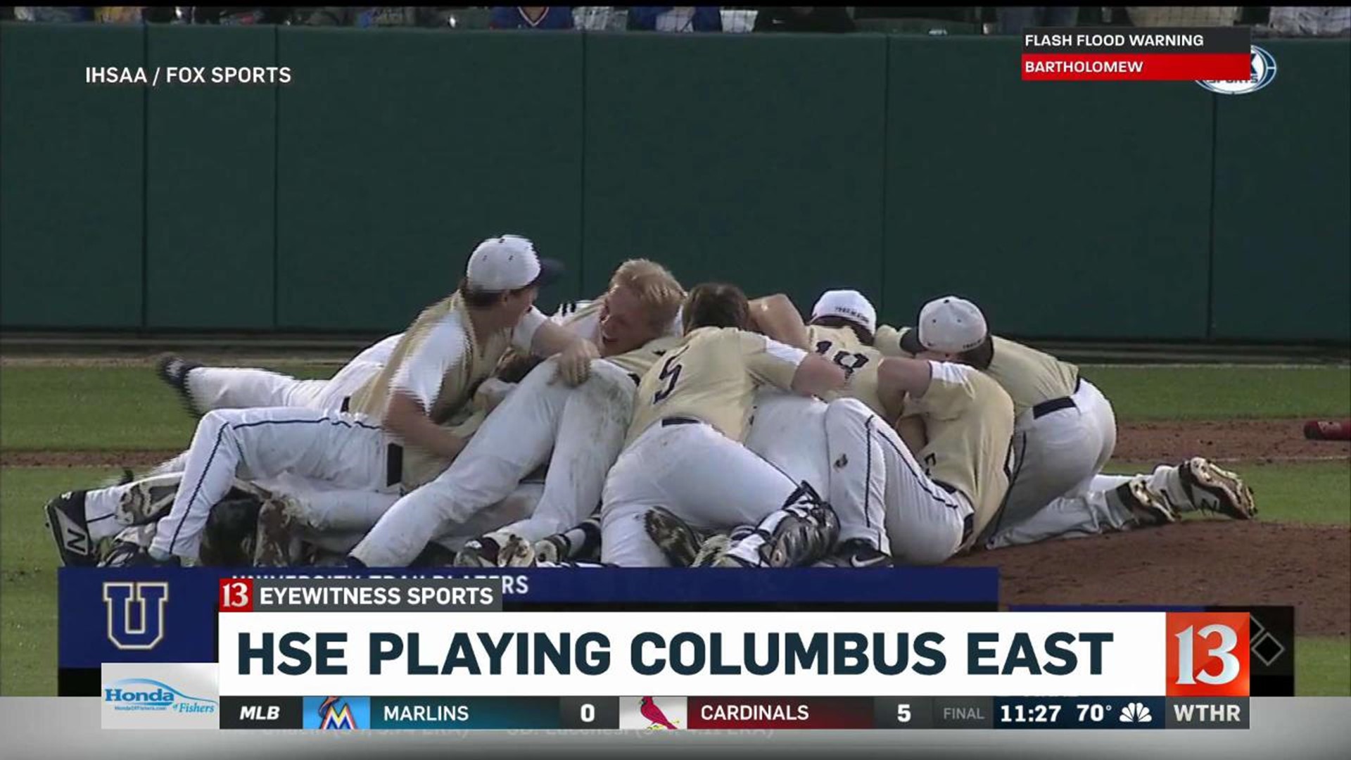 HSE, University win state baseball titles at Victory Field | wthr.com