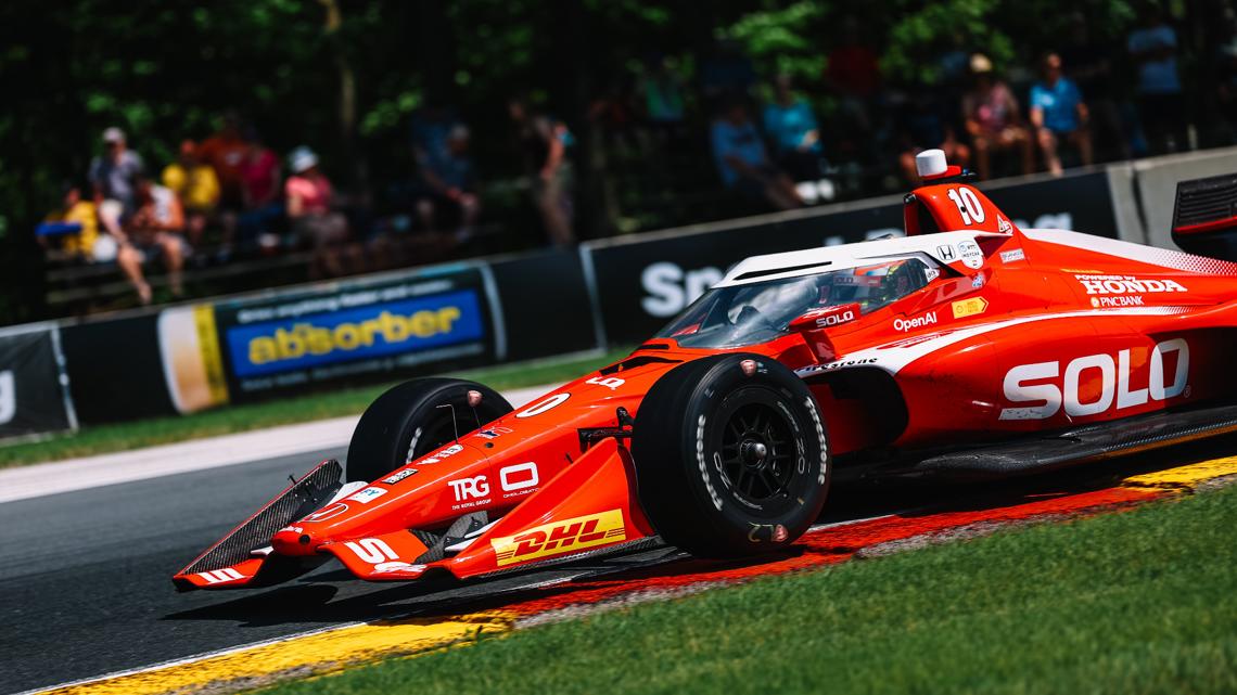 Louis Foster wins first IndyCar pole at Road America | wthr.com