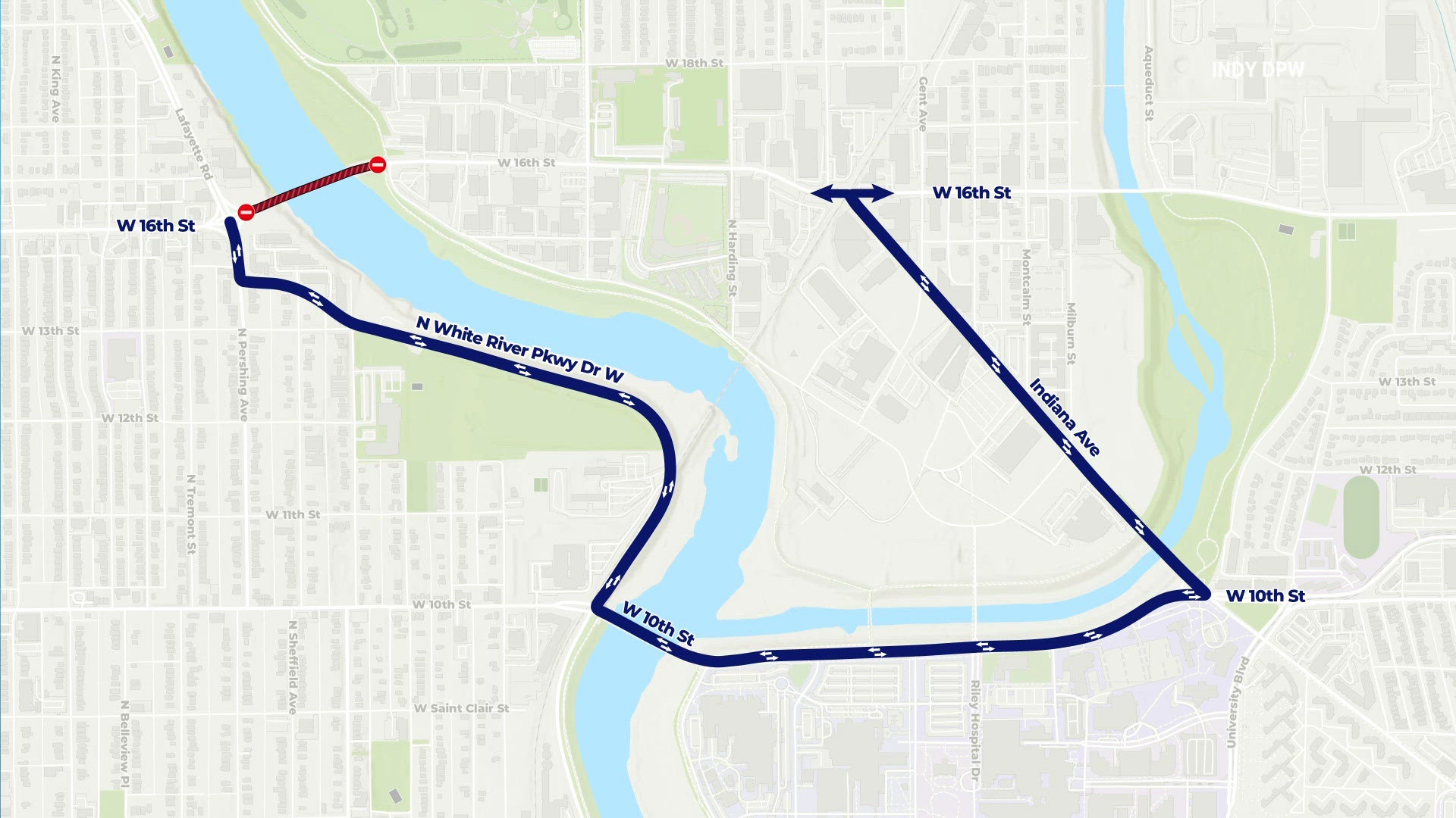 16th Street bridge over White River to close in early June on Indy's ...