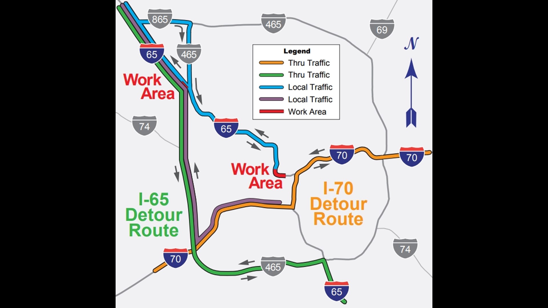 Here's how you get around the I-65 closure | wthr.com