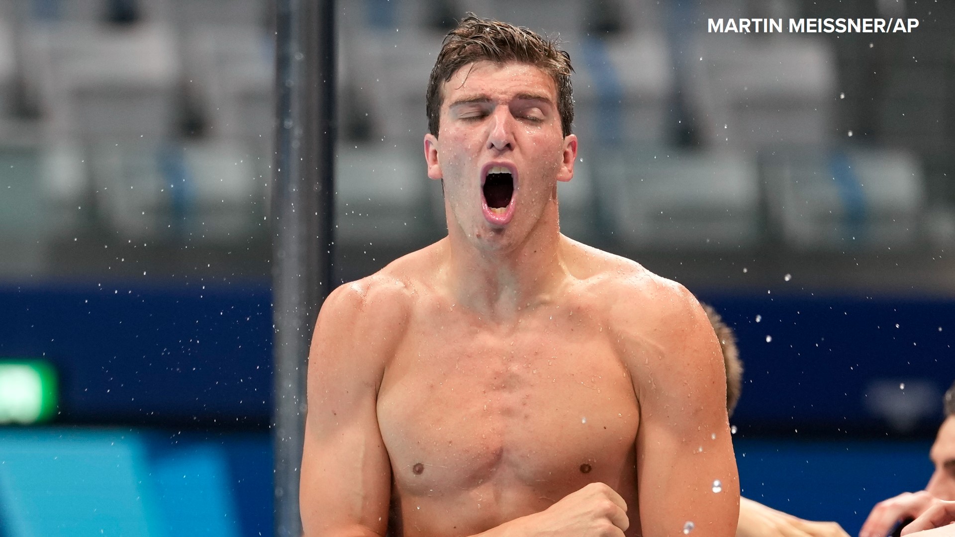 Blake Pieroni, Zach Apple swim on gold medal-winning relay | wthr.com