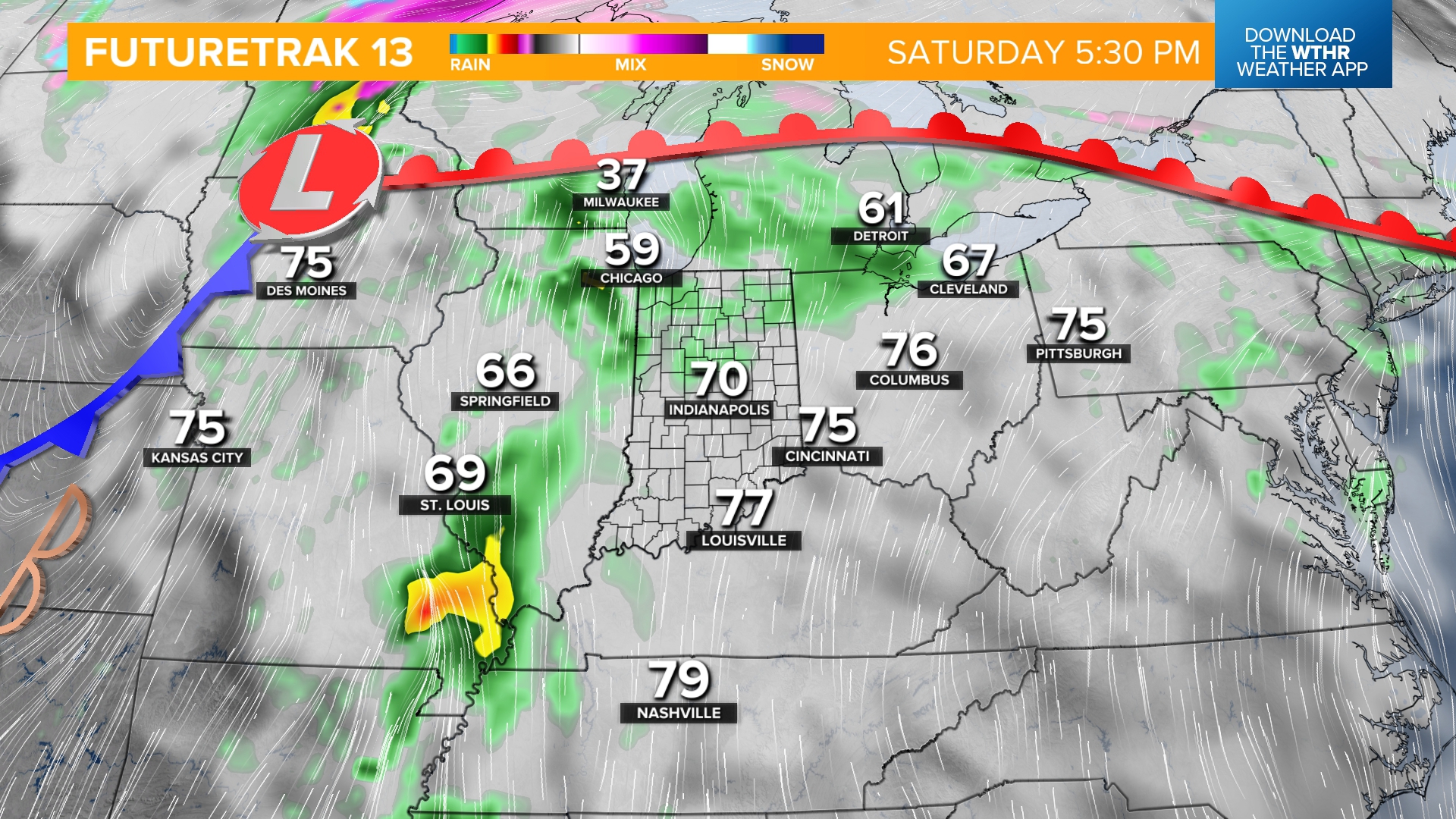 Early outlook for severe risk Sunday in central Indiana | wthr.com