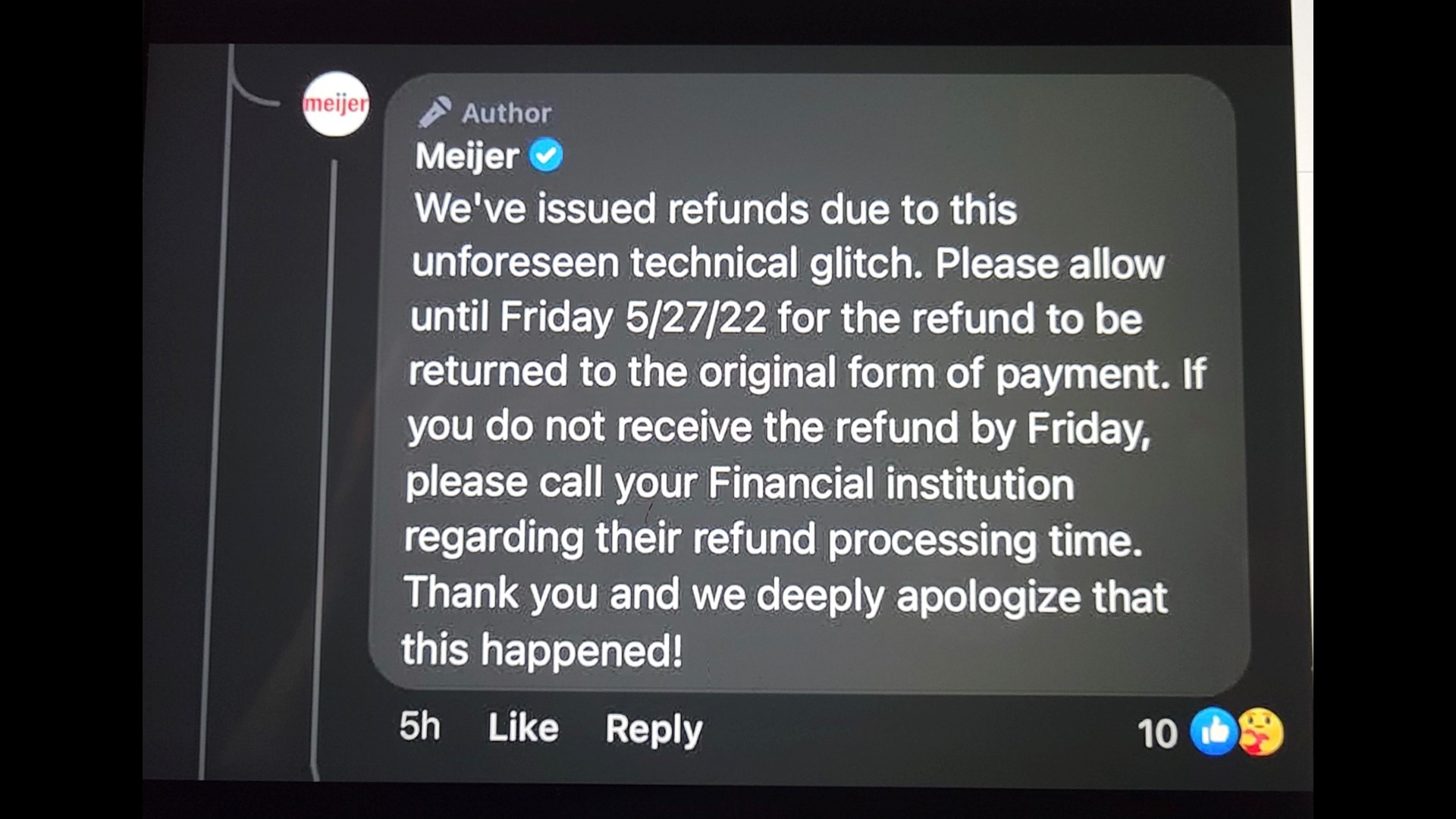 Shop at Meijer last weekend? Check your bank account | wthr.com