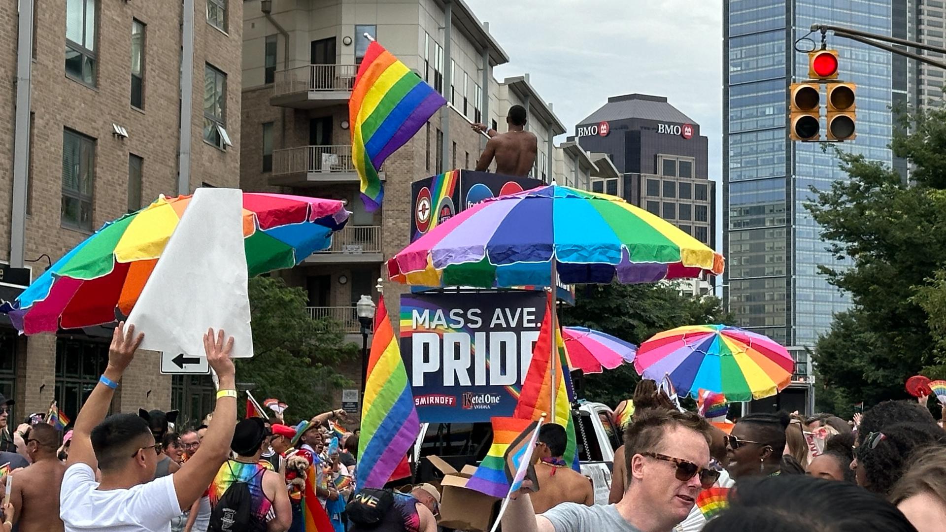 Thousands celebrate Indy Pride Parade in downtown Indianapolis | wthr.com