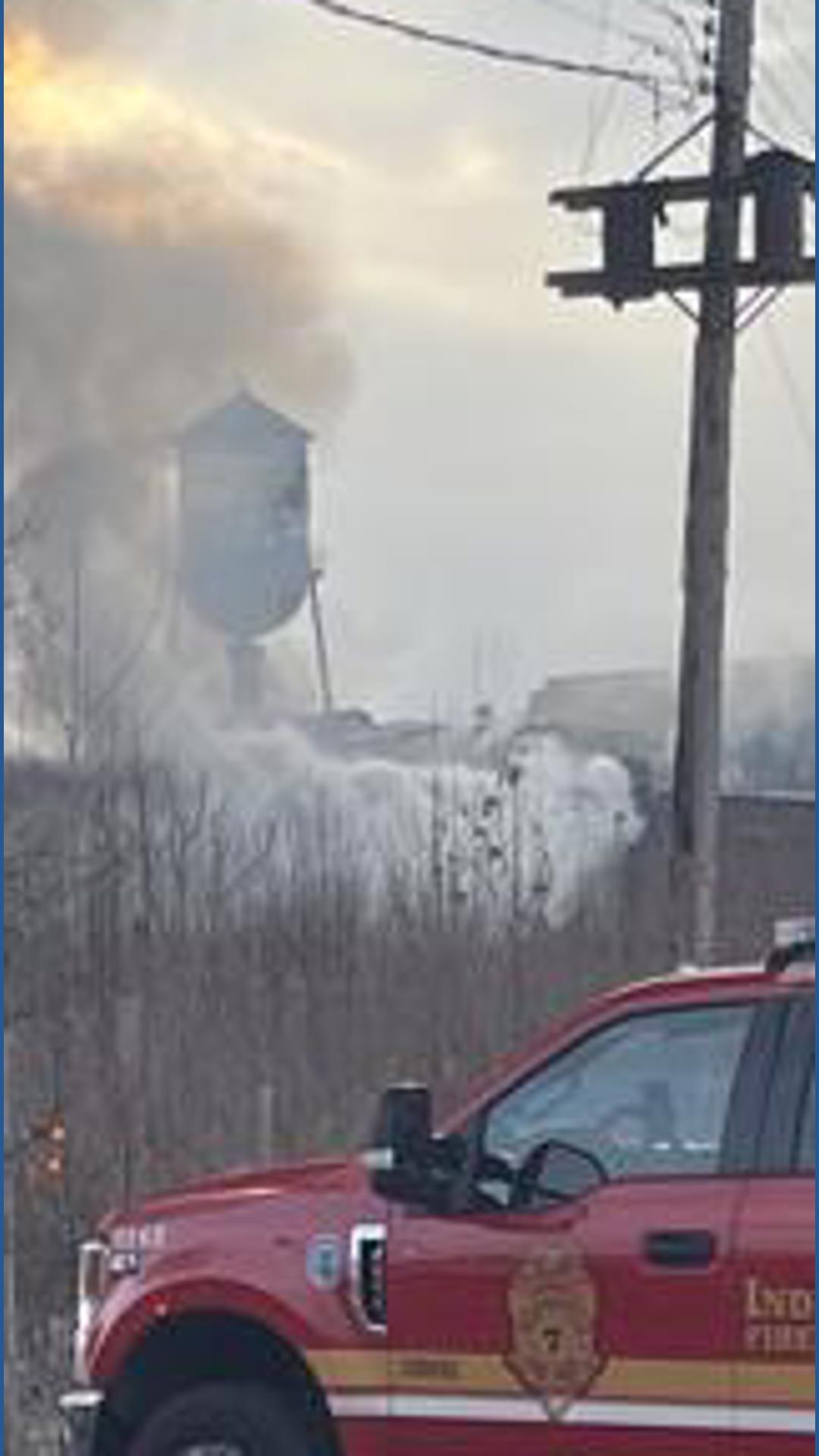 Indianapolis firefighters battle large fire at vacant building on city ...