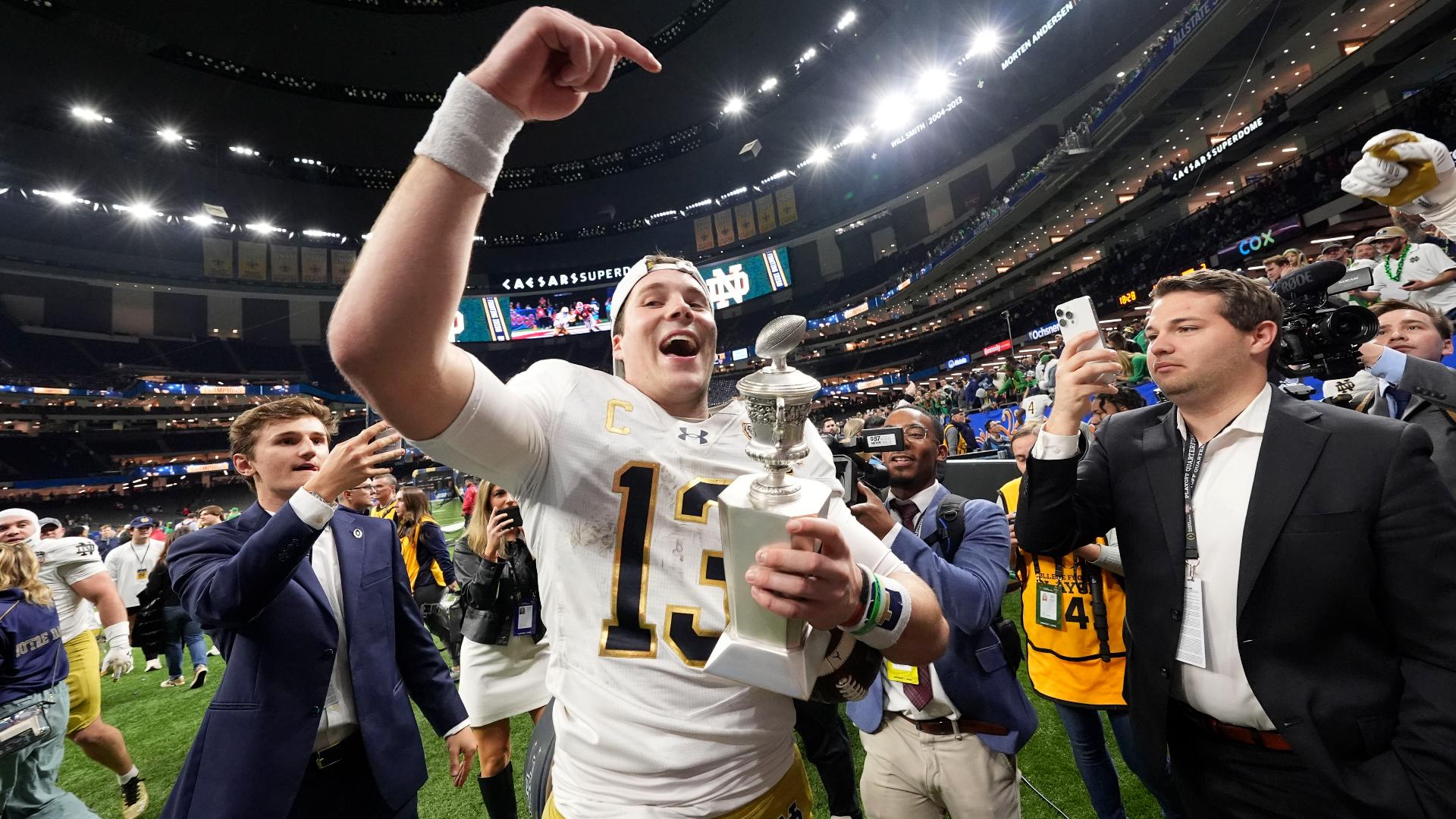 Notre Dame prepares for Ohio State defense in national championship game | wthr.com