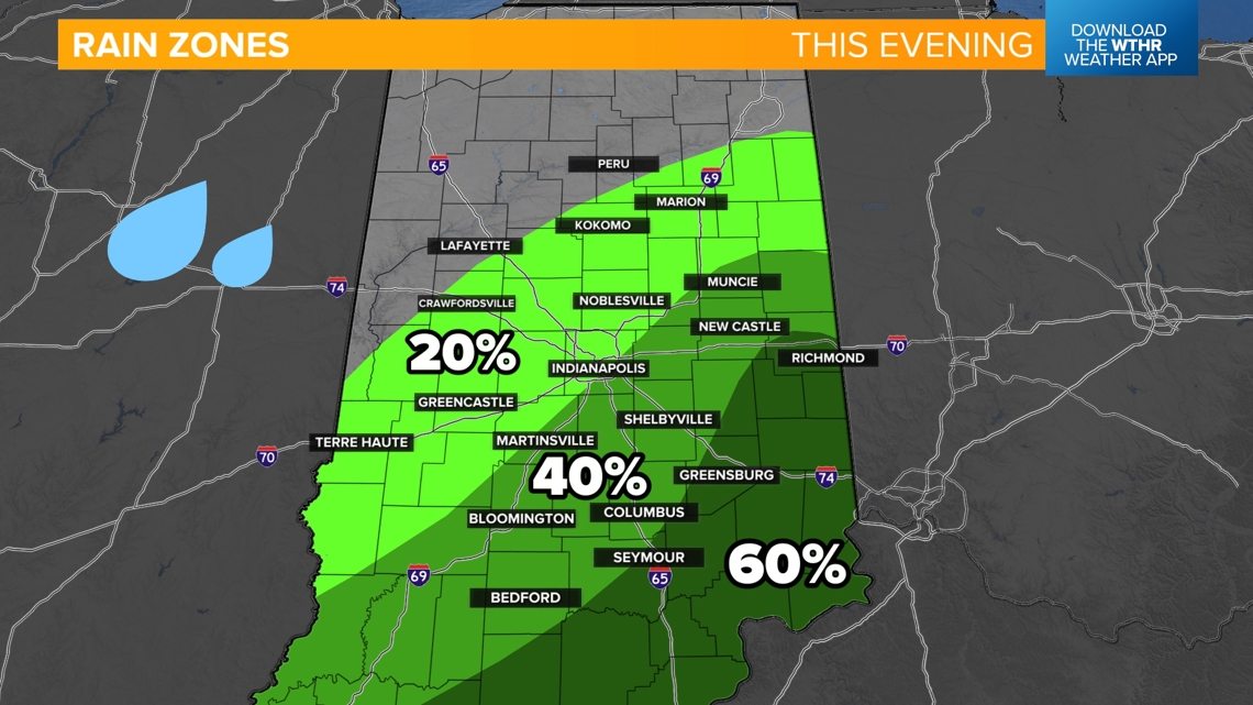 Warm front brings humid air and storm chances to Indiana for rest of ...