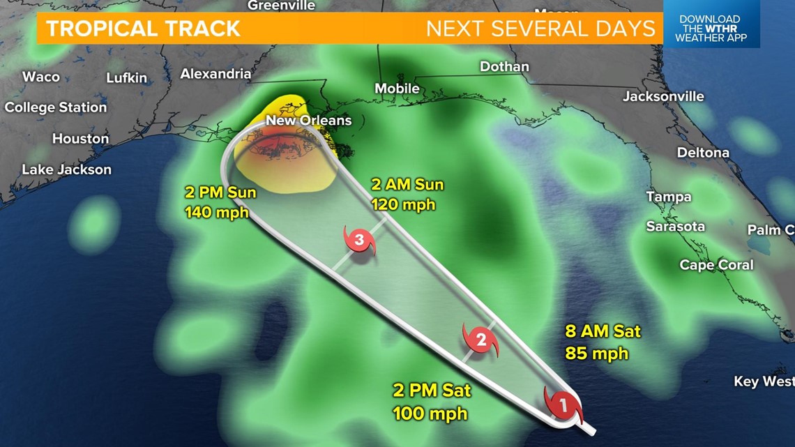 Live Doppler 13 Blog: Hurricane Ida is gaining strength in the Gulf ...