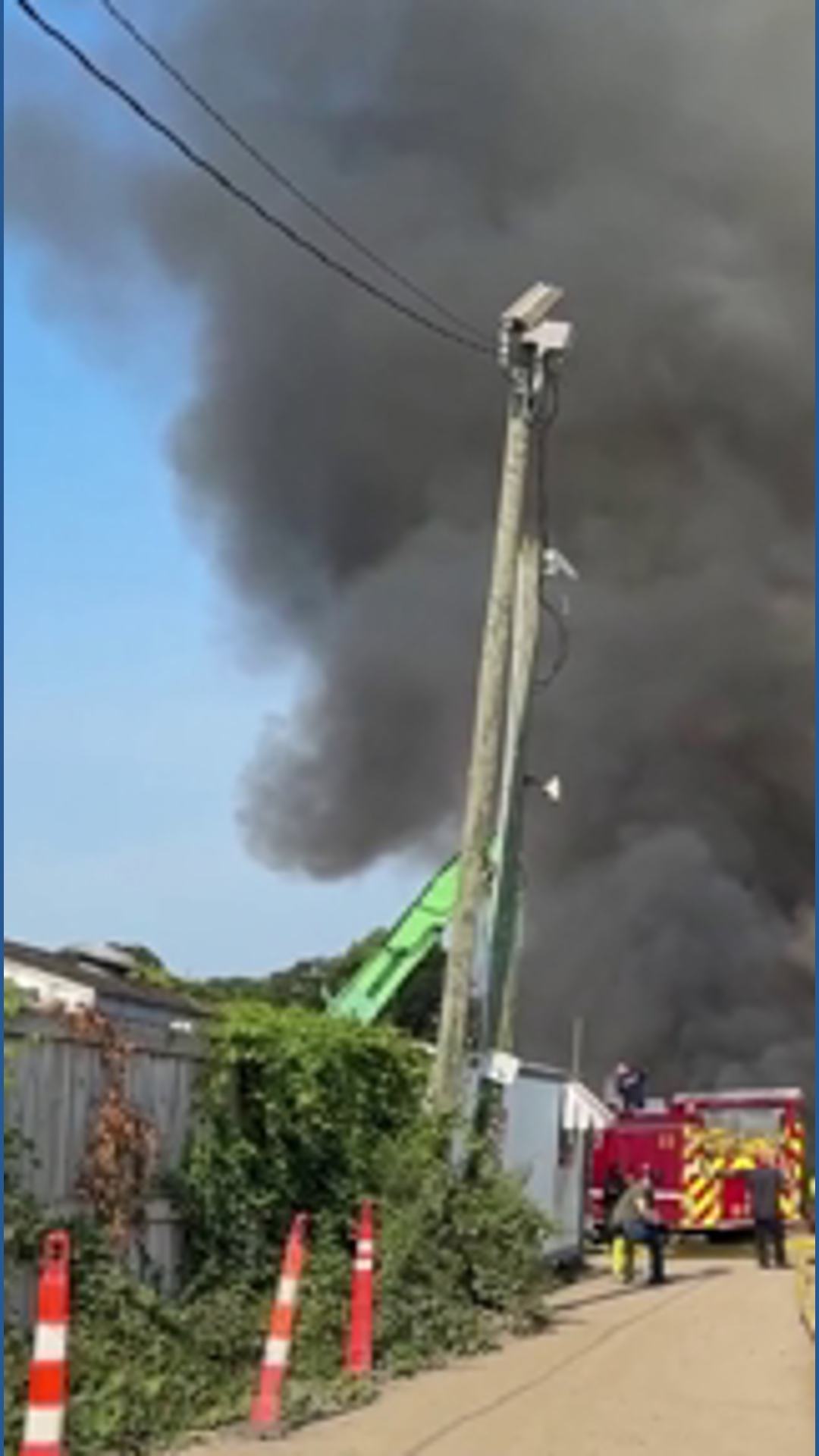 Crews knock down large fire at auto salvage yard on Indianapolis' west ...