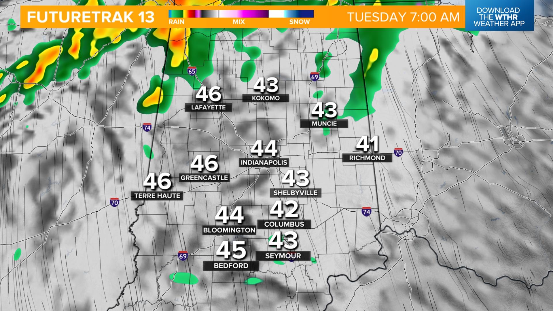 Weather Impact: Heavy rain Tuesday evening in central Indiana | wthr.com