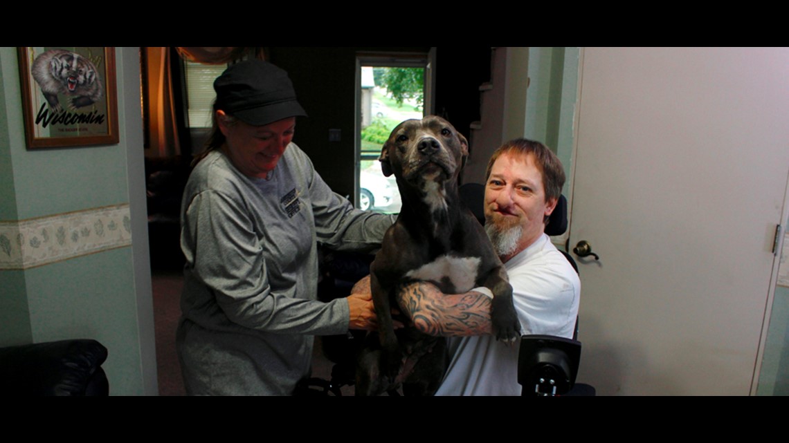 Standing by Ellie: Man's loyalty to dog defies rare illness | wthr.com