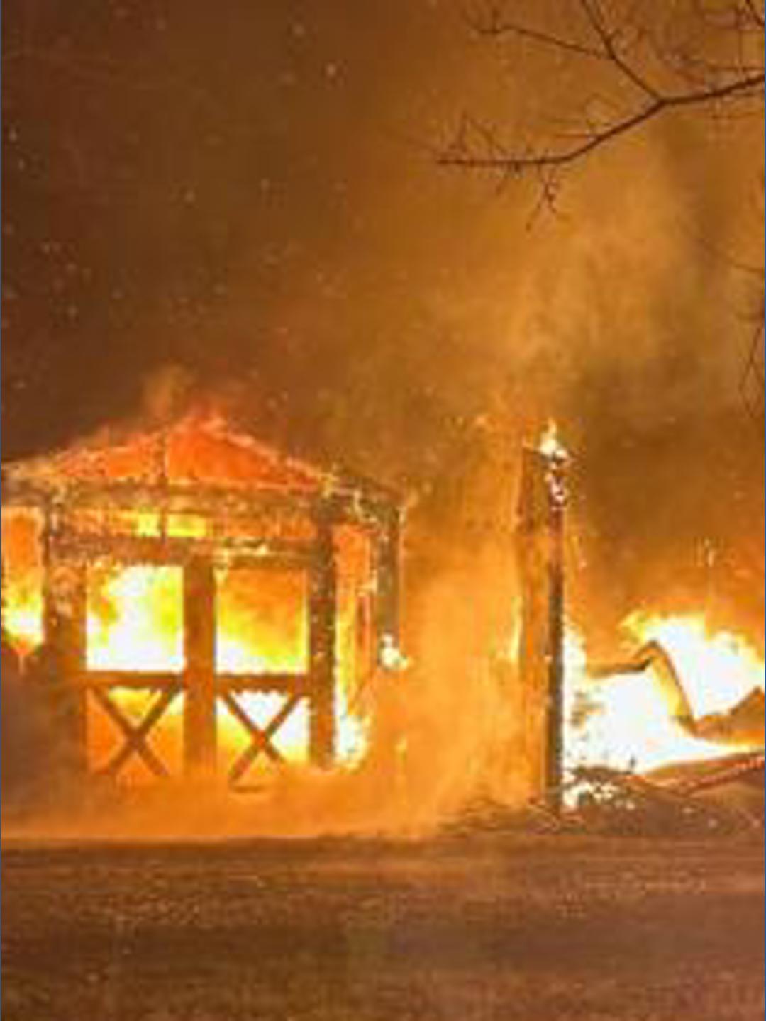 Zionsville fire burns down garage with family inside home nearby | wthr.com