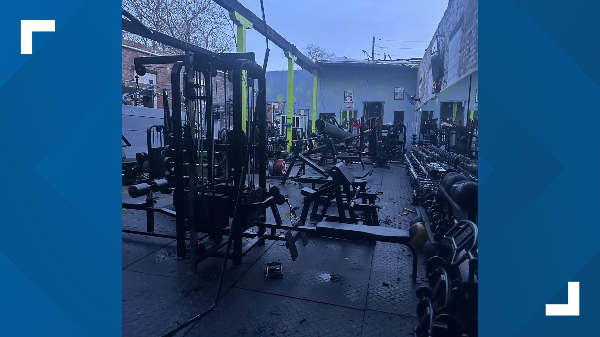 Fountain Square gym damaged in severe weather | wthr.com