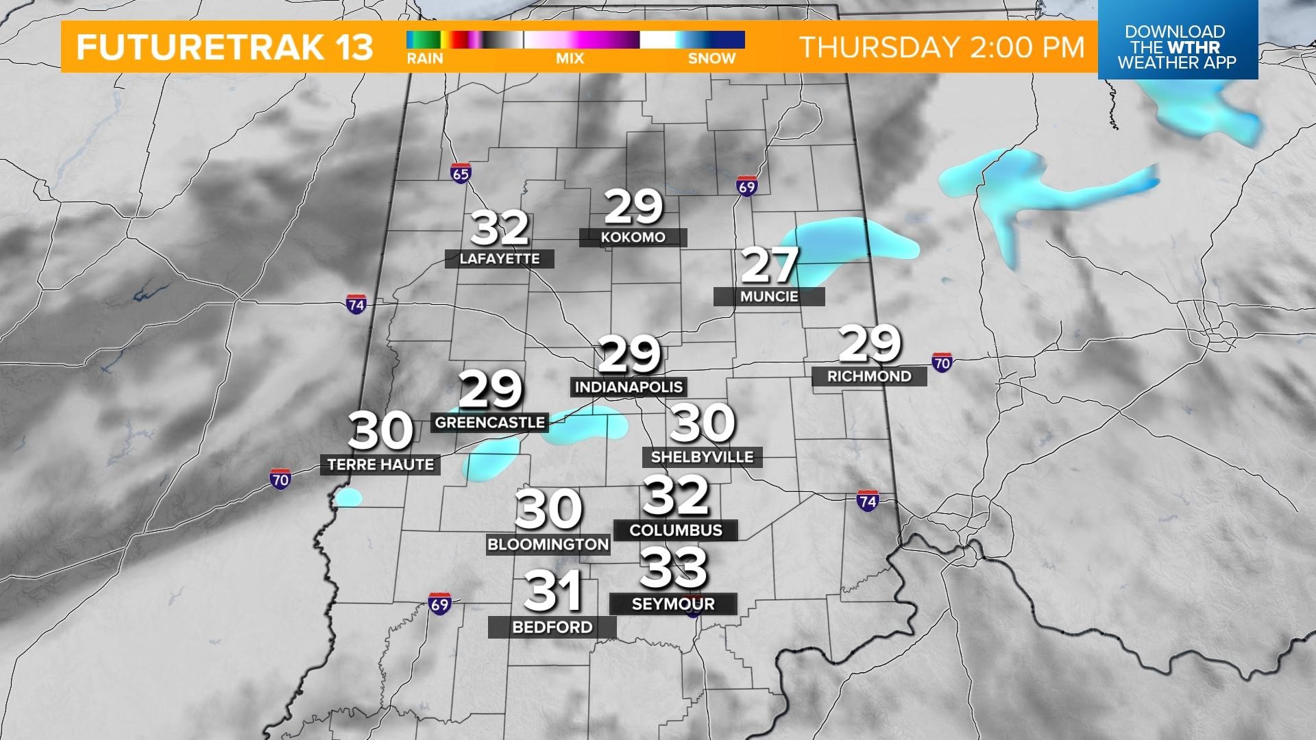Light snow expected across central Indiana Thursday afternoon | wthr.com