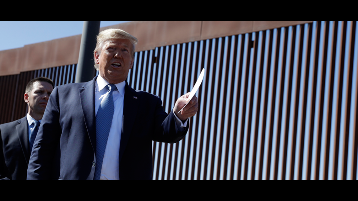 President Trump denies wanting alligator-filled moat at Mexican border ...