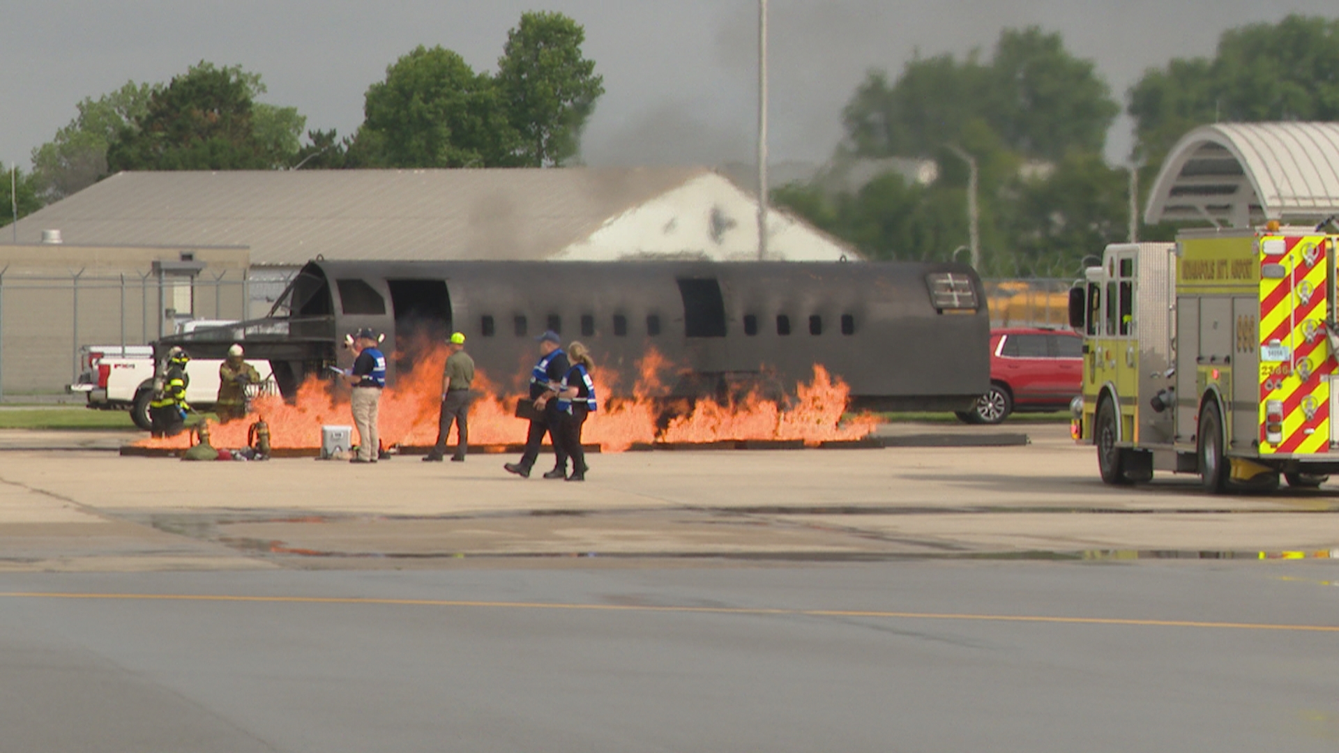 Indianapolis airport emergency crews and mutual aid partners put ...