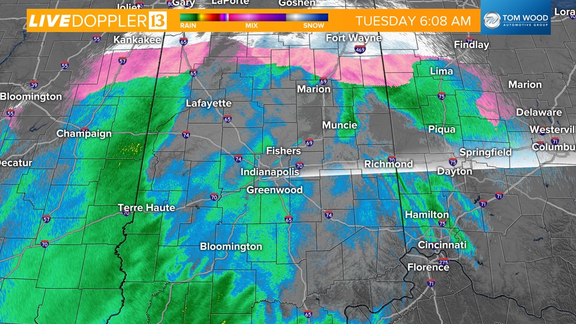 Rain, snow and wintry mix arrive in Indiana | Weather Blog | wthr.com