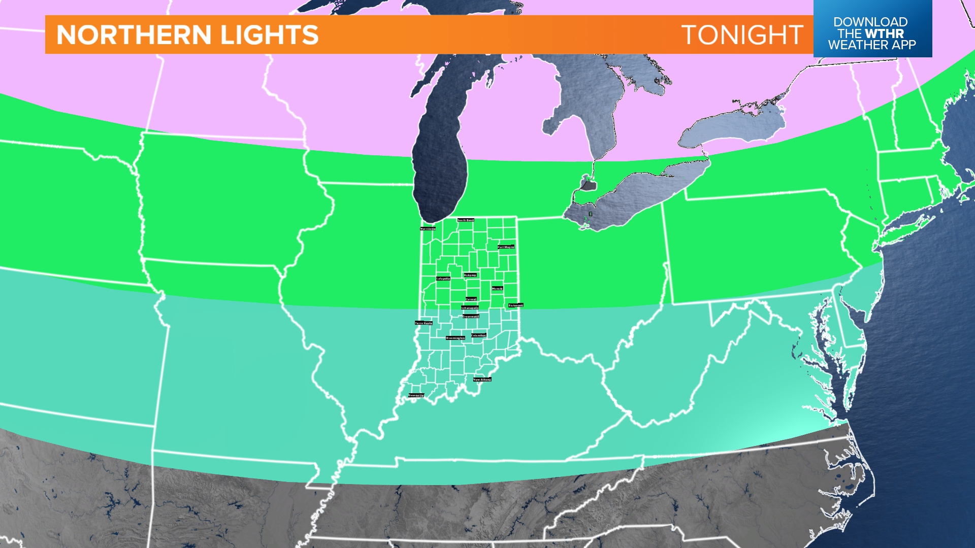 A G4 storm may bring northern lights to all of Indiana tonight | wthr.com