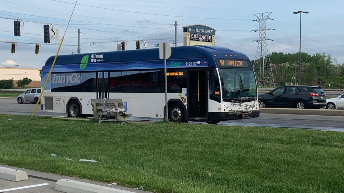 Woman pinned under IndyGo bus after reported altercation | wthr.com