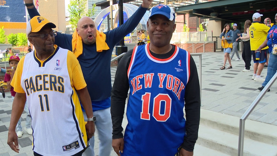 Pacers fans celebrate after playoff victory over Knicks | wthr.com