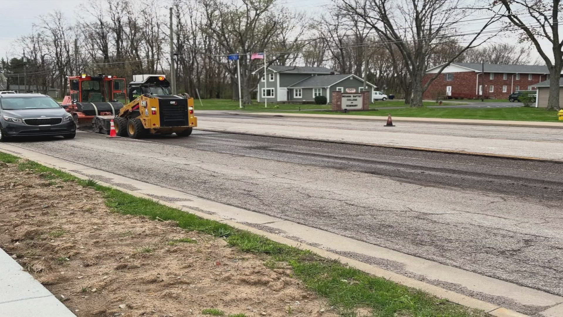 96th Street and Allisonville Road roundabout opens in Fishers | wthr.com