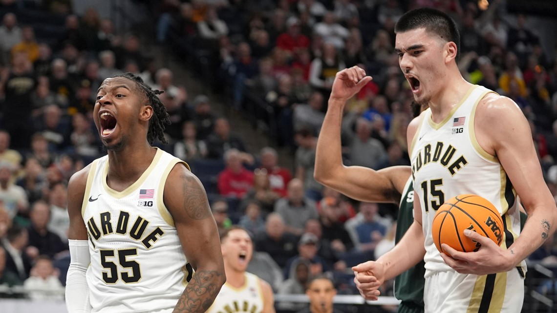 No. 3 Purdue beats Michigan State 67-62 in Big Ten quarterfinals | wthr.com