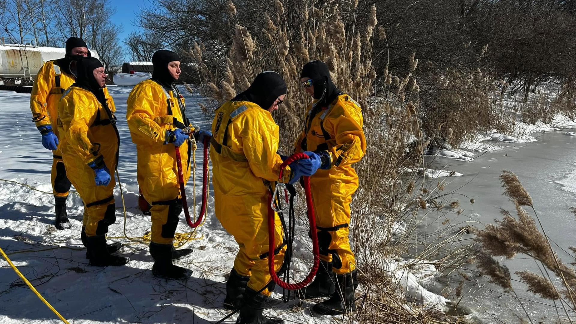 Indiana firefighters train in preparation of ice rescues | wthr.com