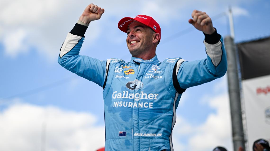 Scott McLaughlin wins IndyCar race at Milwaukee Mile | wthr.com