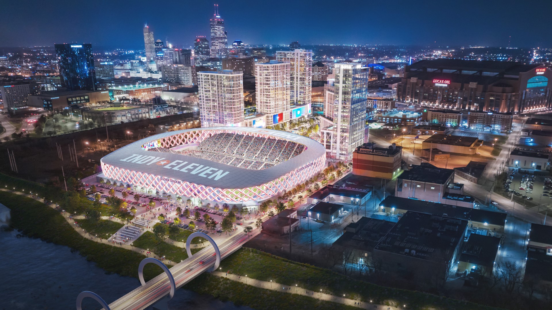 1st look at new Indy Eleven stadium, neighborhood project | wthr.com