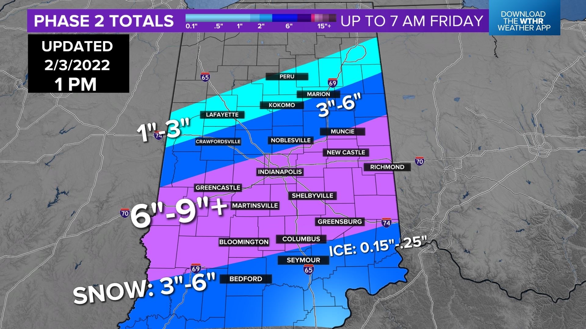 Winter storm radar update as of 2 p.m. Thursday | wthr.com