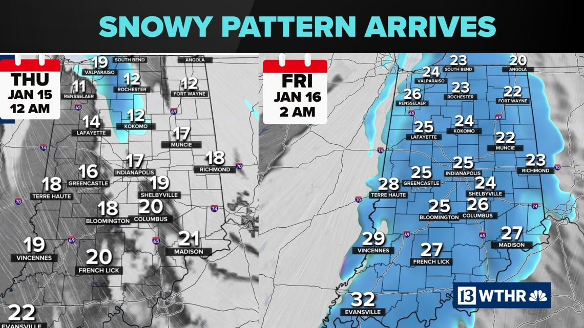 Falling temperatures and areas of lake-effect snow create some slick ...
