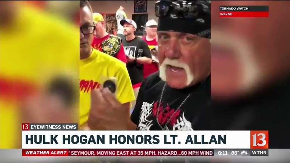 Hulk Hogan talks about challenge coin honoring fallen Southport officer ...