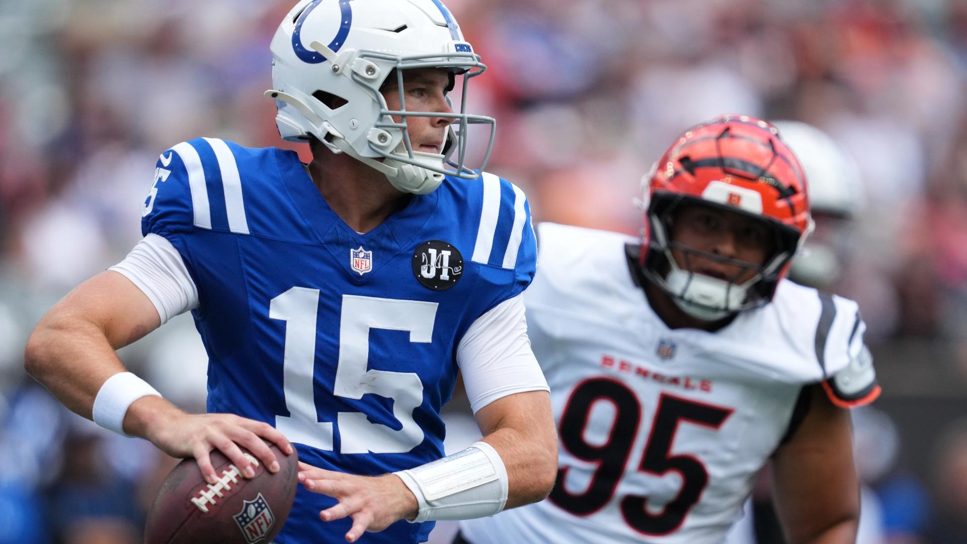 Colts to start Riley Leonard at quarterback for season finale game ...