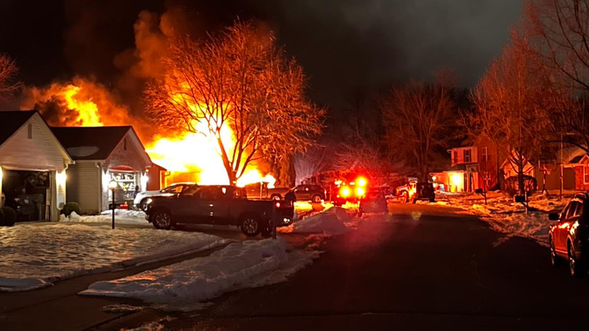 Fire breaks out in garage of south Indy home | wthr.com