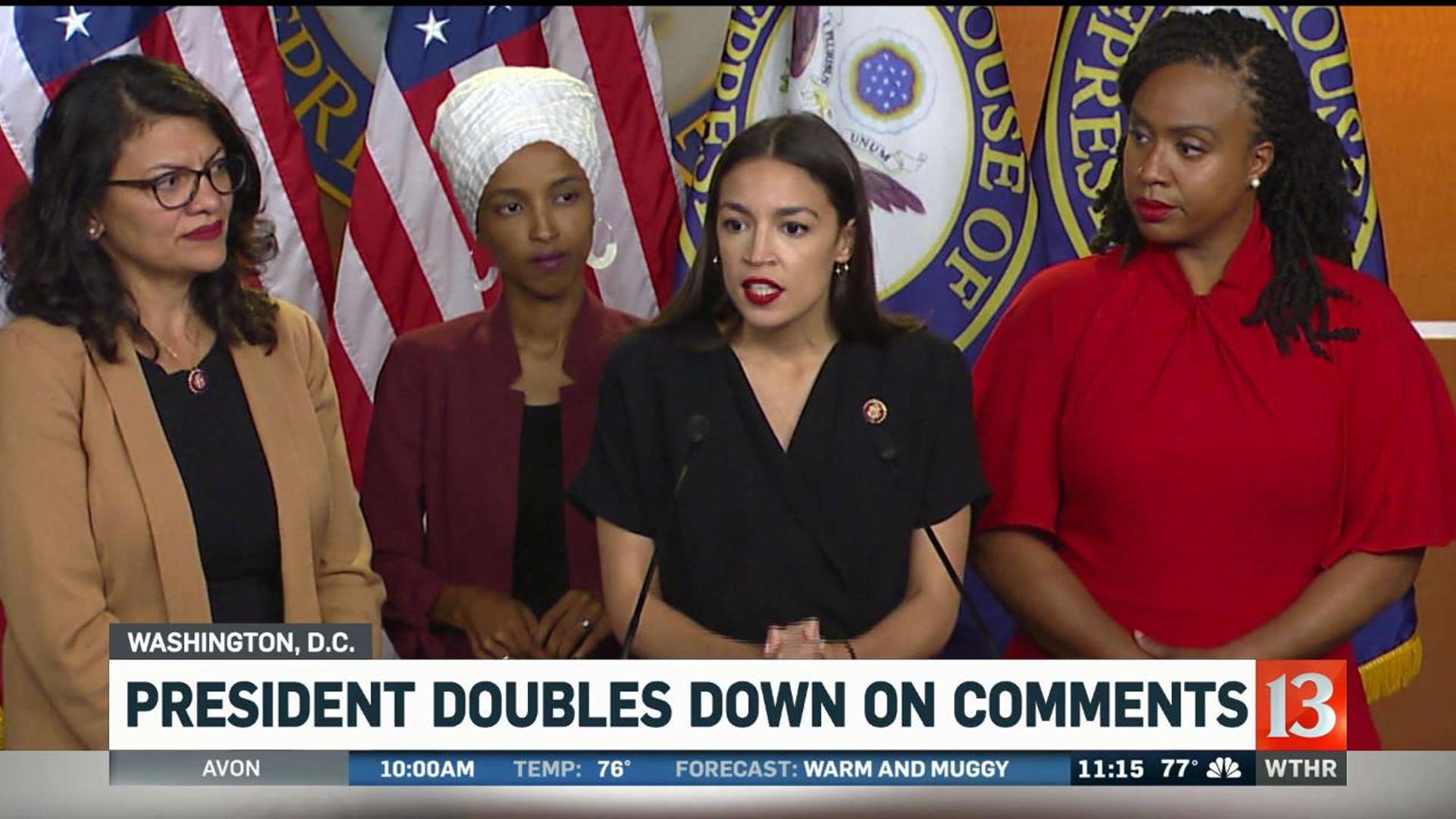 Leave the US, Trump tells liberal congresswomen of color | wthr.com