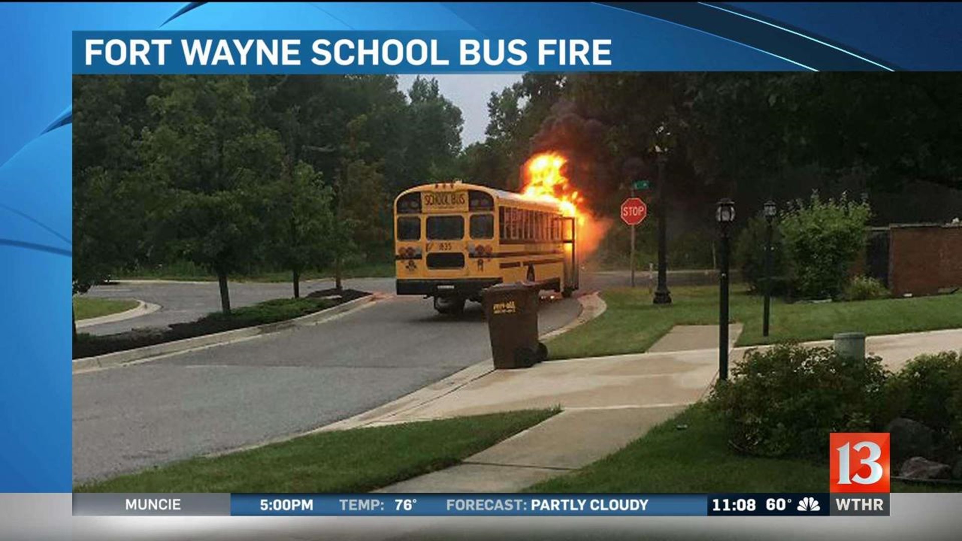 Driver gets students off Indiana school bus moments before it catches ...