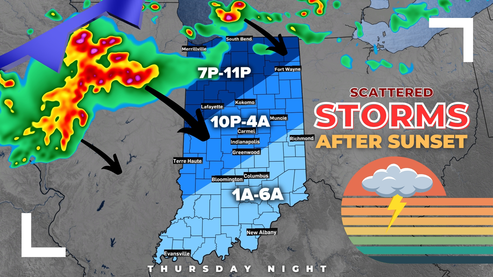 Watch for scattered storms tonight across Indiana | wthr.com