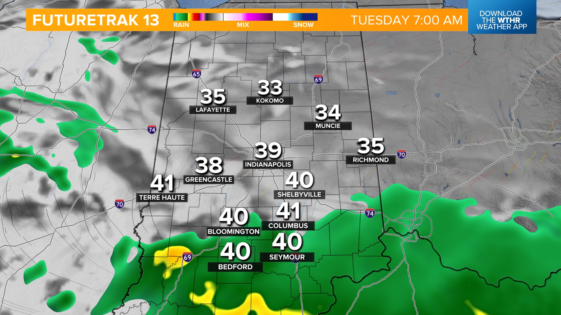 Two rounds of rain Tuesday in central Indiana | Weather Blog | wthr.com