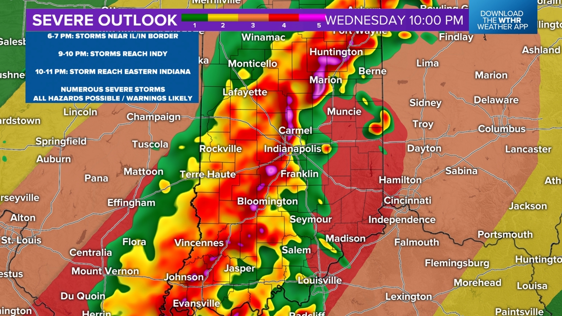 Significant severe weather threat Wednesday | Live Doppler 13 Weather ...