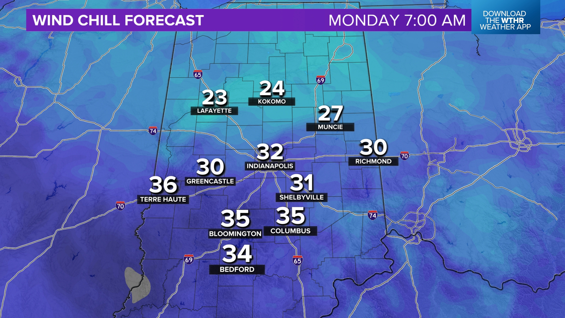 Max Wind Speeds Expected Across Indiana Sunday Evening Wthr