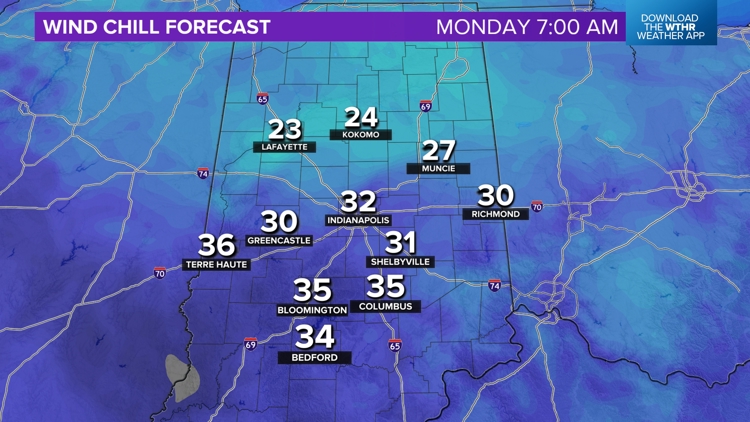 Max wind speeds expected across Indiana Sunday evening | wthr.com