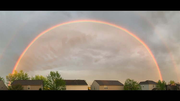 PHOTOS: Viewers share shots of double rainbow over central Indiana ...