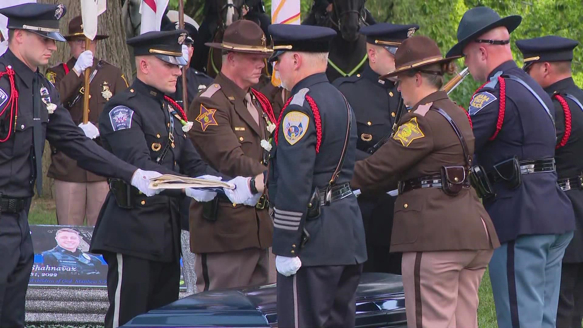 Fallen officer Noah Shahnavaz laid to rest | wthr.com