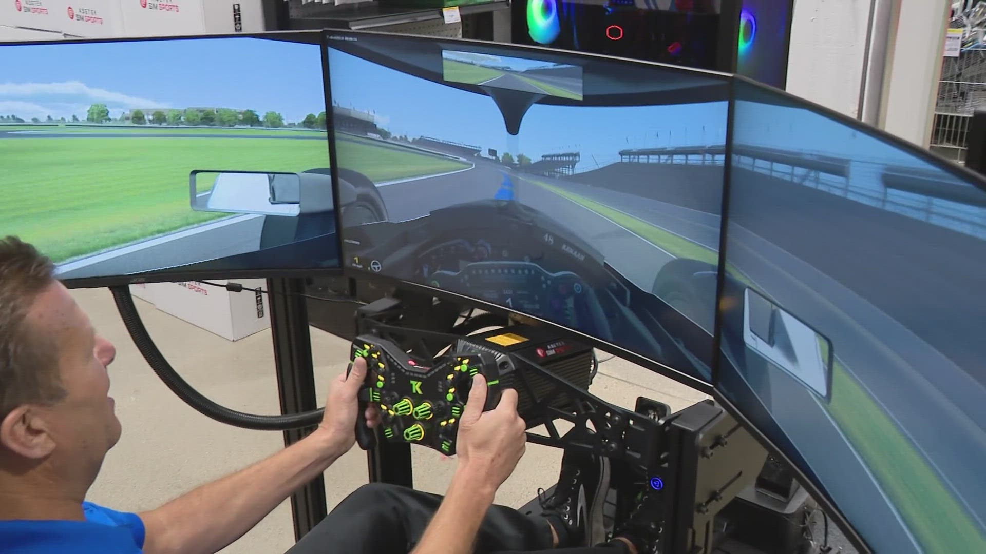 Inside Tony Kanaan's racing simulator | wthr.com